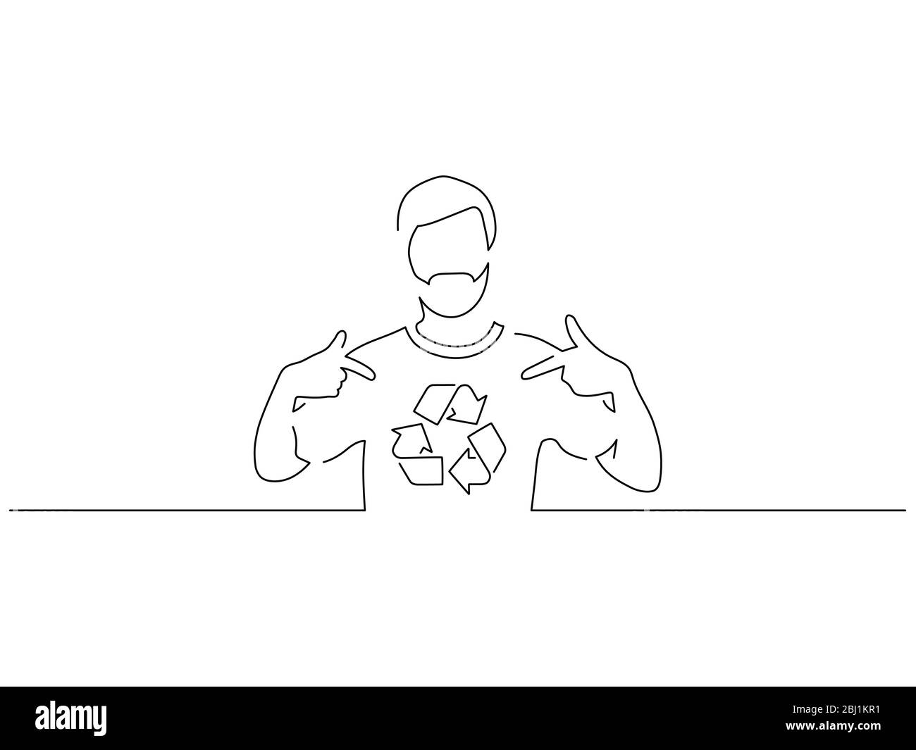 Environmental problem isolated line drawing, vector illustration design ...