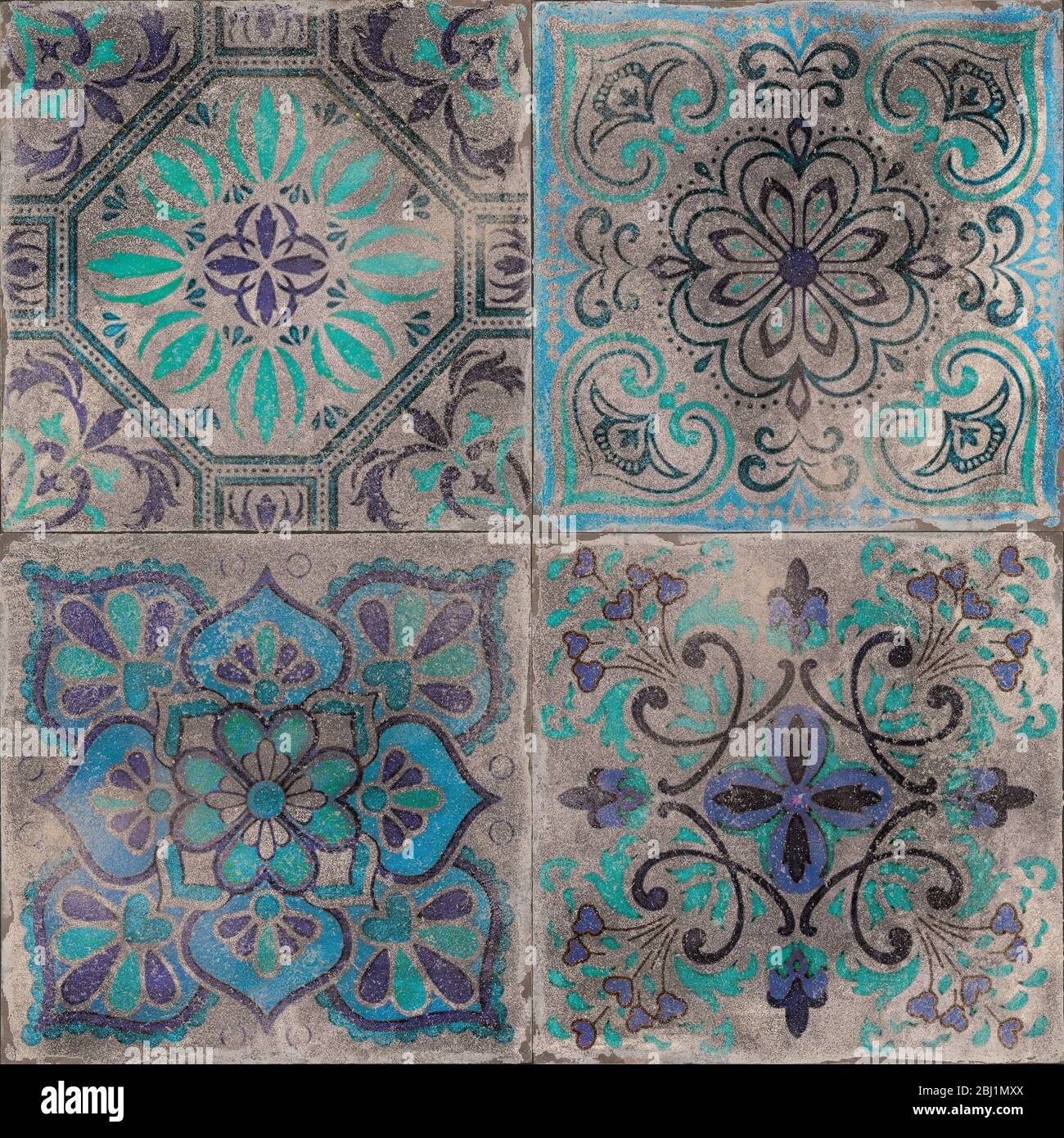 Traditional portuguese ceramic tile, moroccan pattern tile, old ...