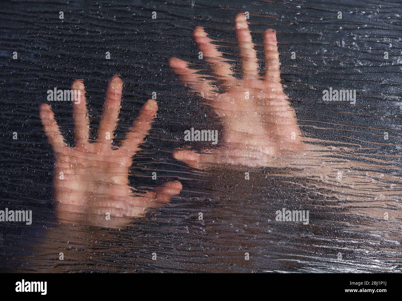Frosted glass hands hi-res stock photography and images - Alamy