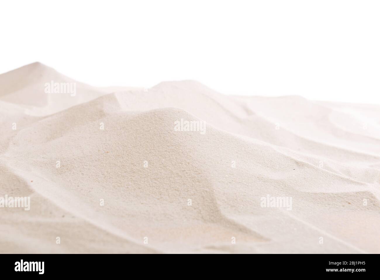 Sea sand isolated on white Stock Photo - Alamy