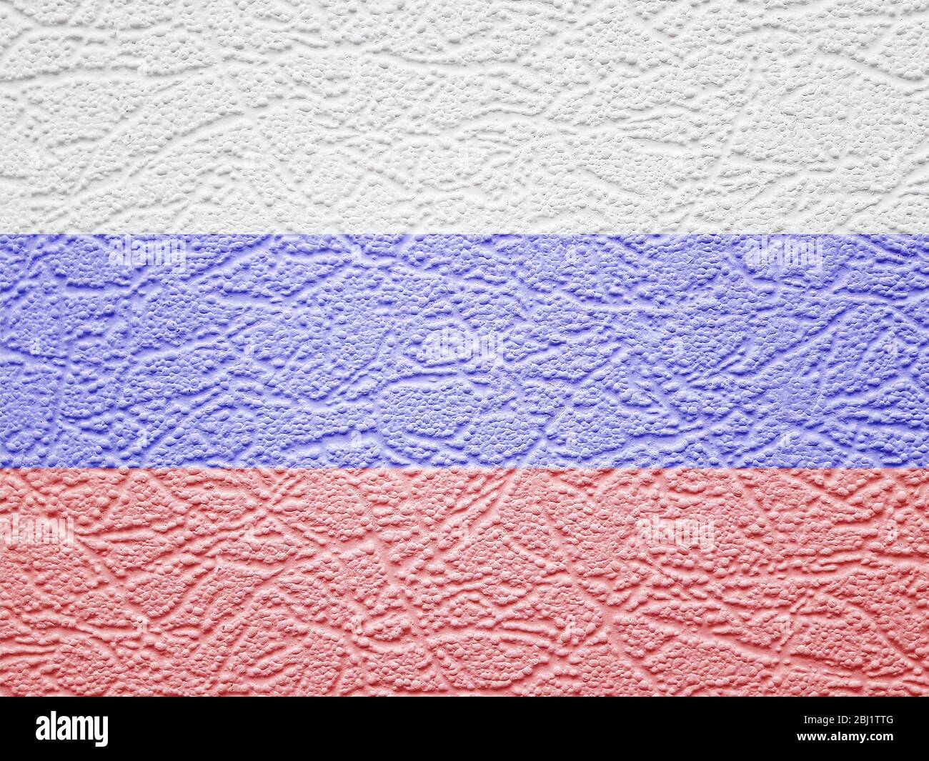 Russian Federation flag on wallpaper texture. Abstract background for ...