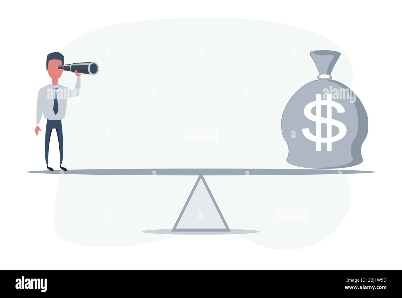 Looking money illustration Stock Vector Images - Alamy