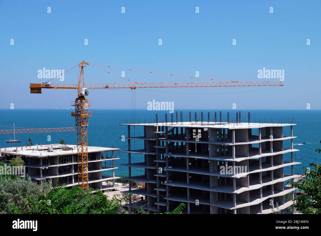 Construction of sea Stock Photo - Alamy