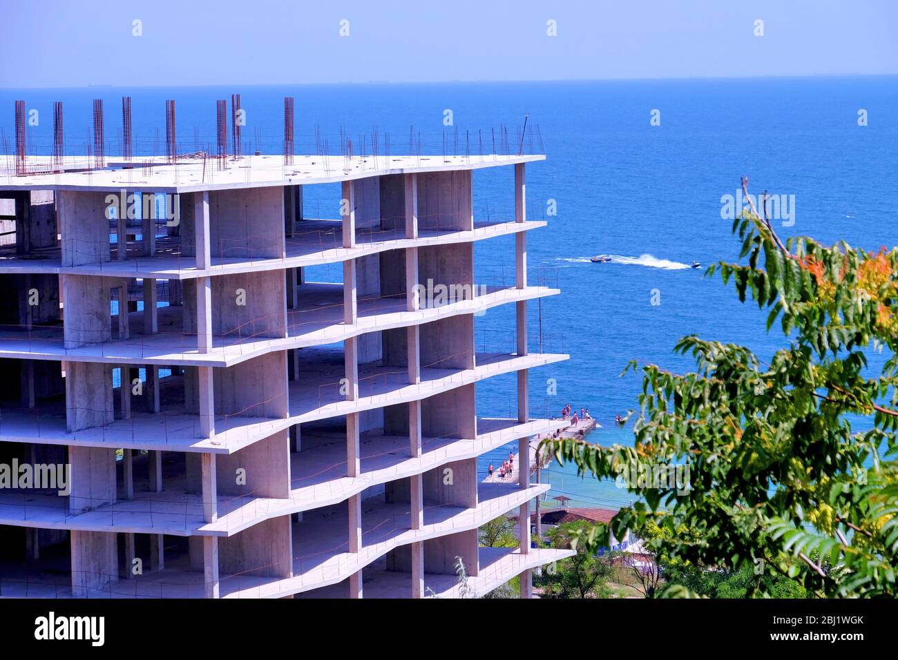 Construction of sea Stock Photo - Alamy