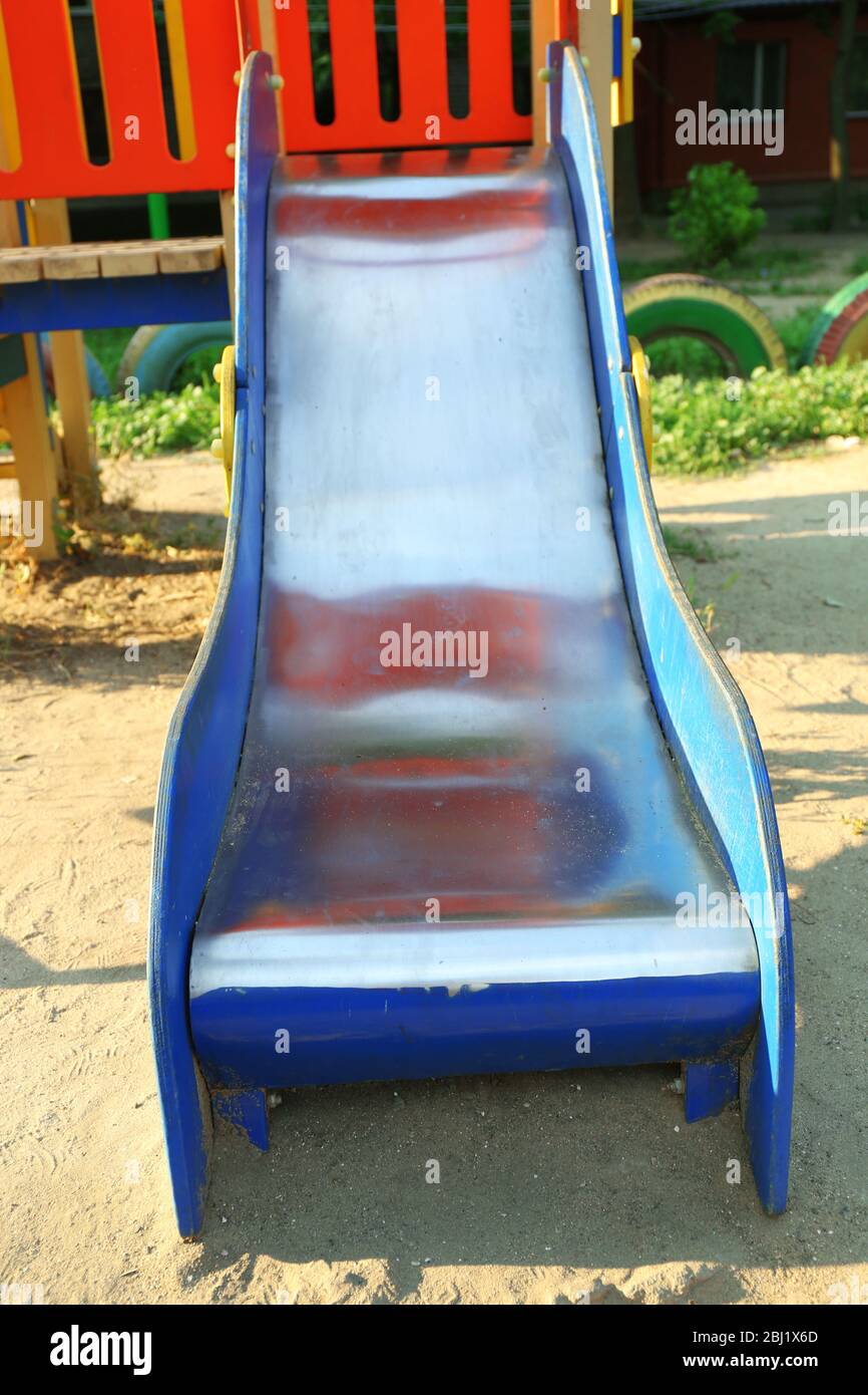 Playing children slider playground hi-res stock photography and images ...