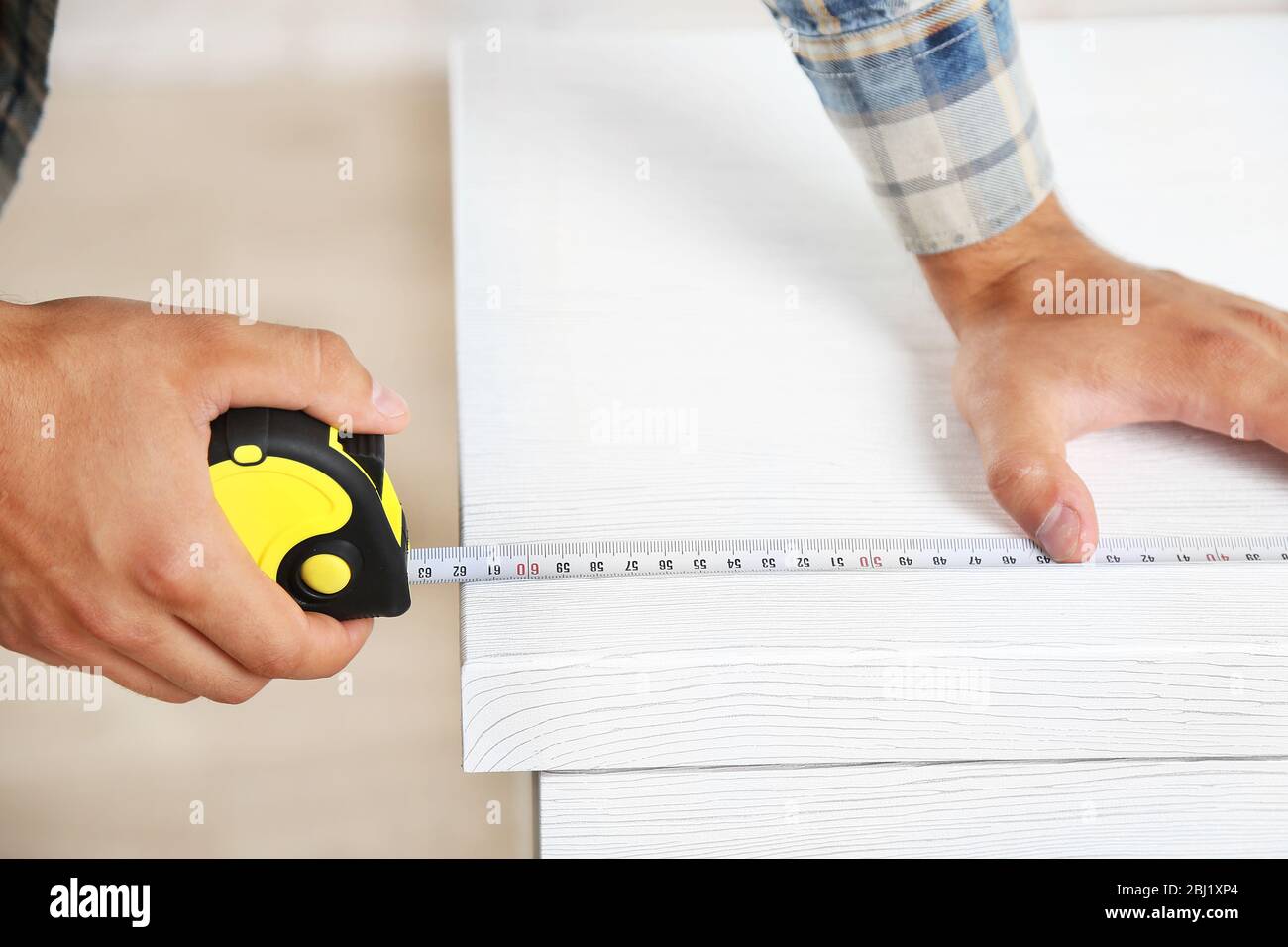 Man measuring chest tape measure hi-res stock photography and images ...