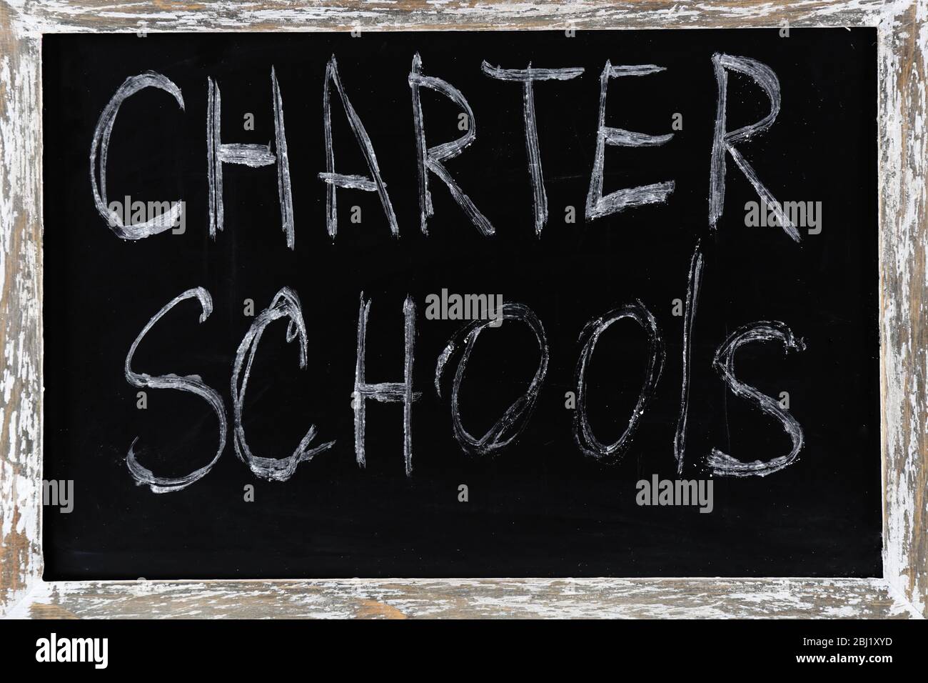 Charter Schools written on chalkboard Stock Photo - Alamy