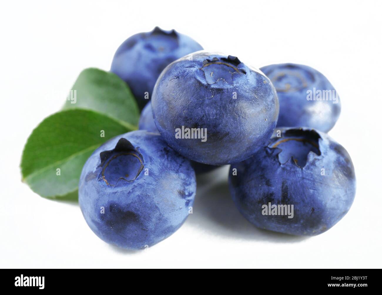 Fresh blueberries isolated on white Stock Photo - Alamy