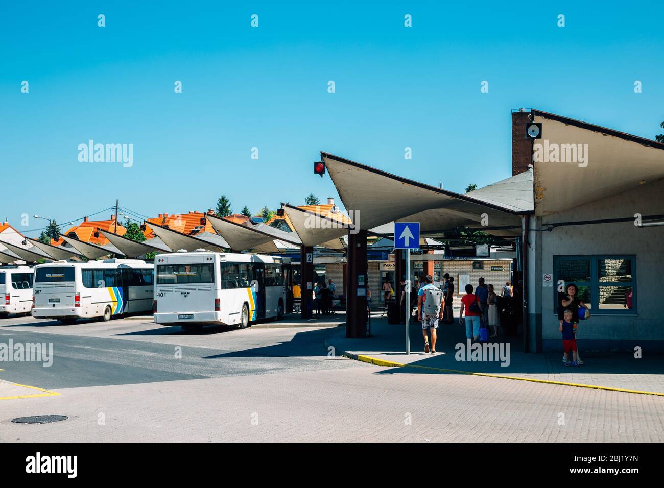 Veszprem, Hungary - June 28, 2019 : Veszprem Bus terminal Stock Photo ...