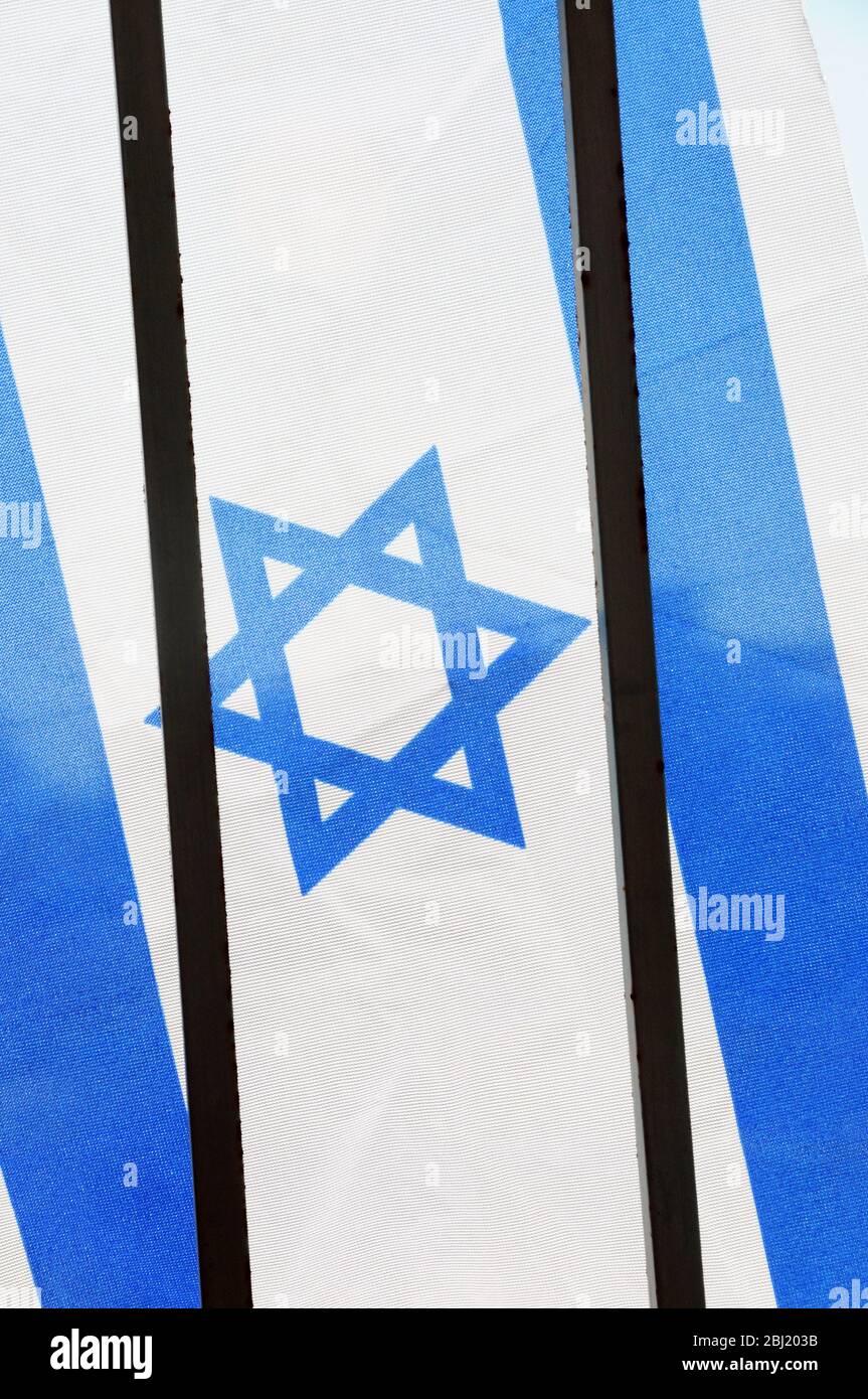 Israel flag - independence day Stock Photo - Alamy