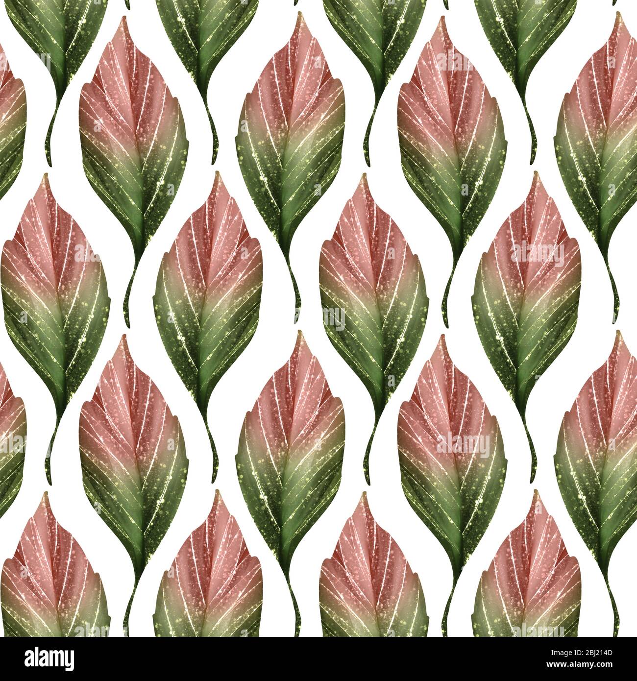 Seamless green leaves background Stock Photo - Alamy