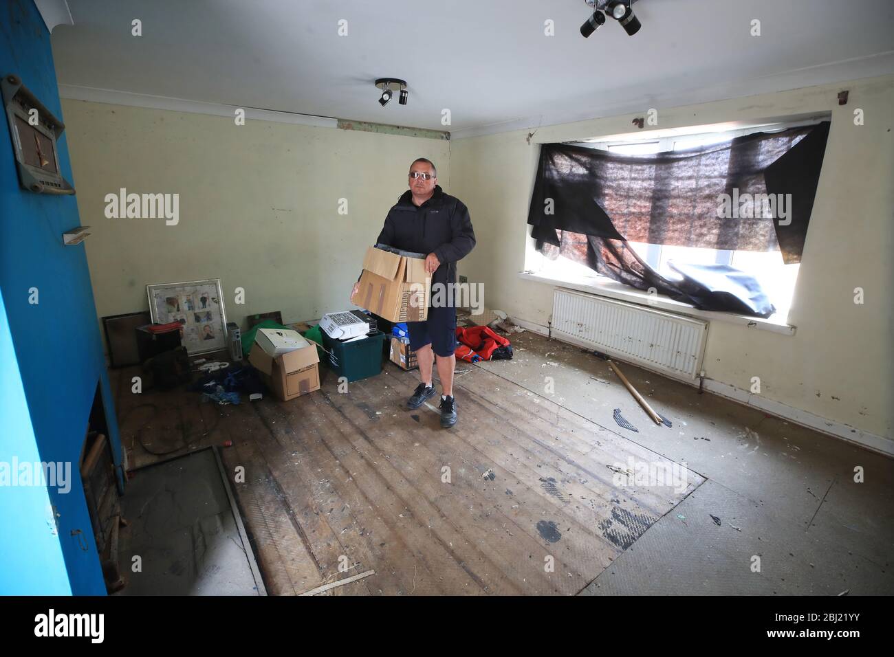 Kevin Lorryman returns to his bungalow in Snaith, near Goole in East ...