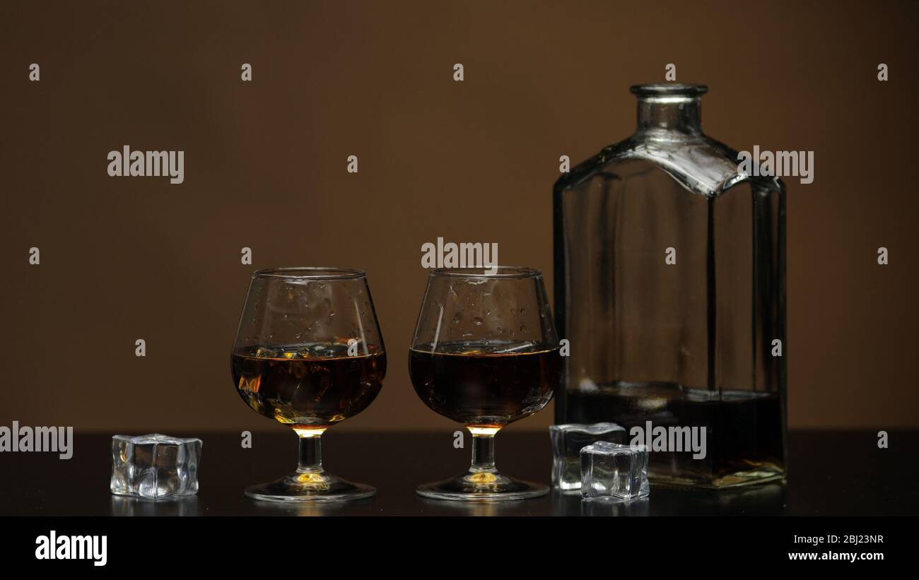 Half fill alcohol bottle hi-res stock photography and images - Alamy