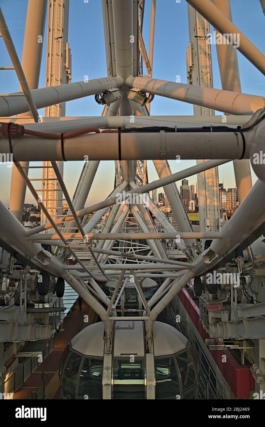 Melbourne Star inside during in the late evening Stock Photo - Alamy