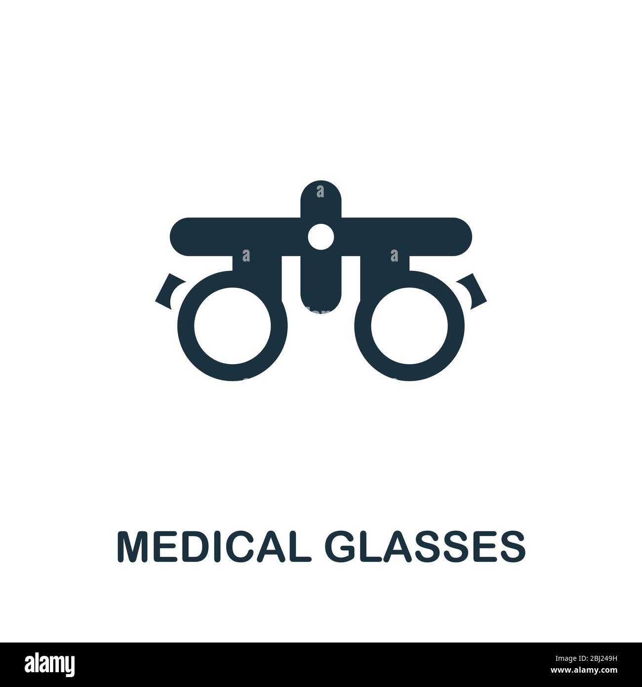 Medical Glasses icon. Simple illustration from ophthalmology collection ...