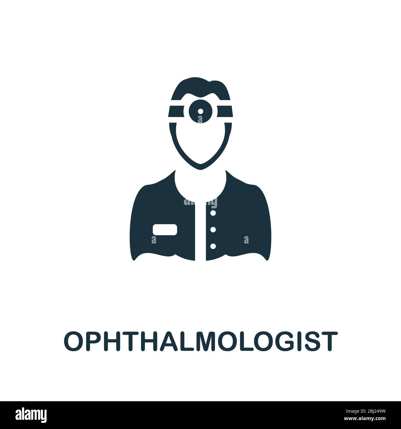 Ophthalmologist icon. Simple illustration from ophthalmology collection ...