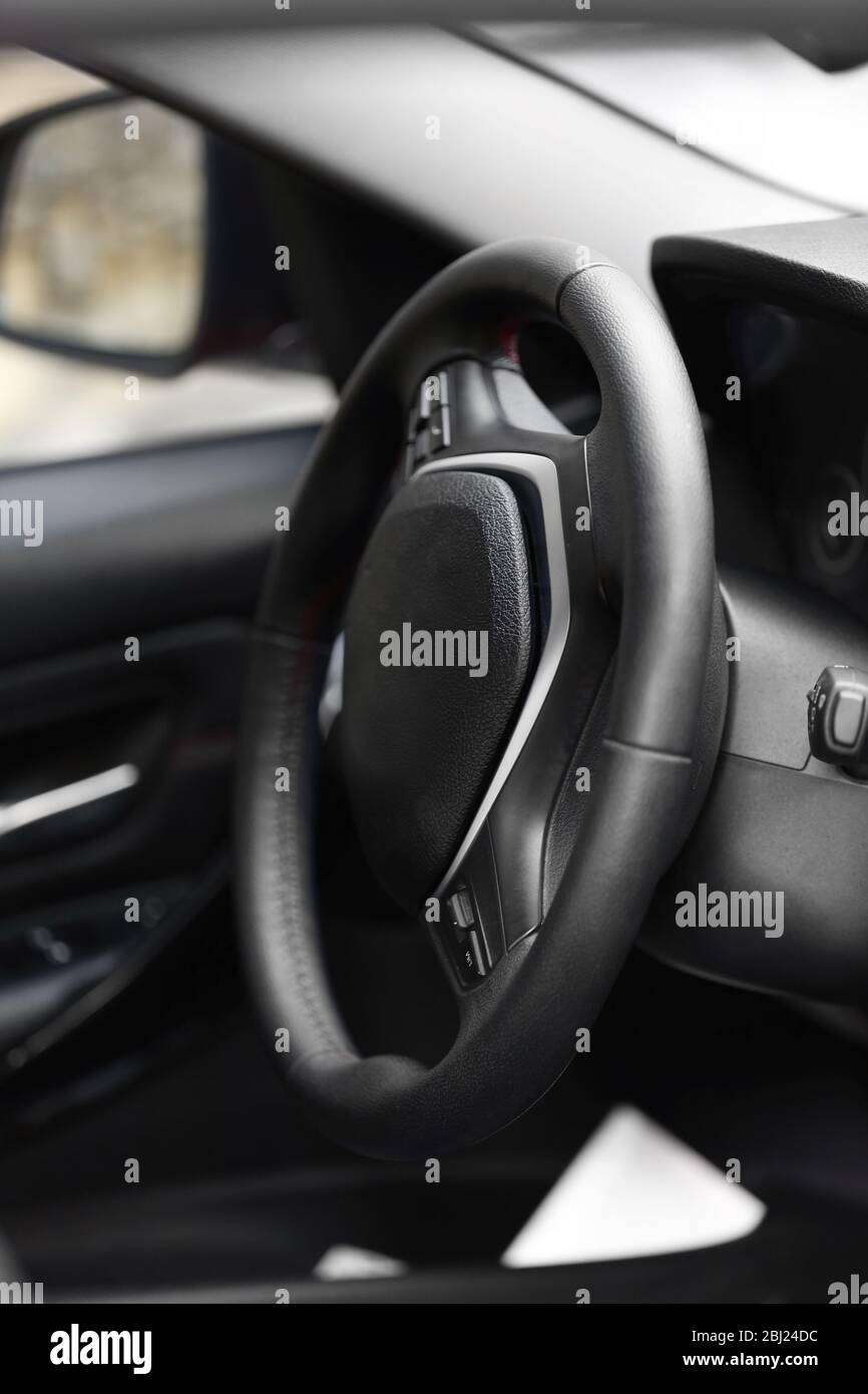 Wheel inside the car Stock Photo - Alamy