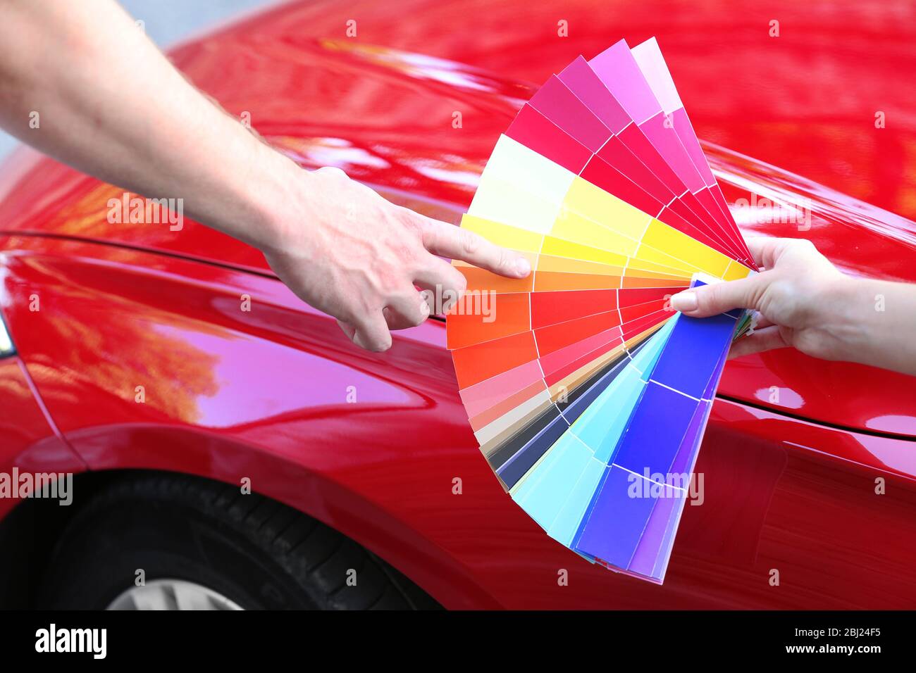 Car paint samples hi-res stock photography and images - Alamy