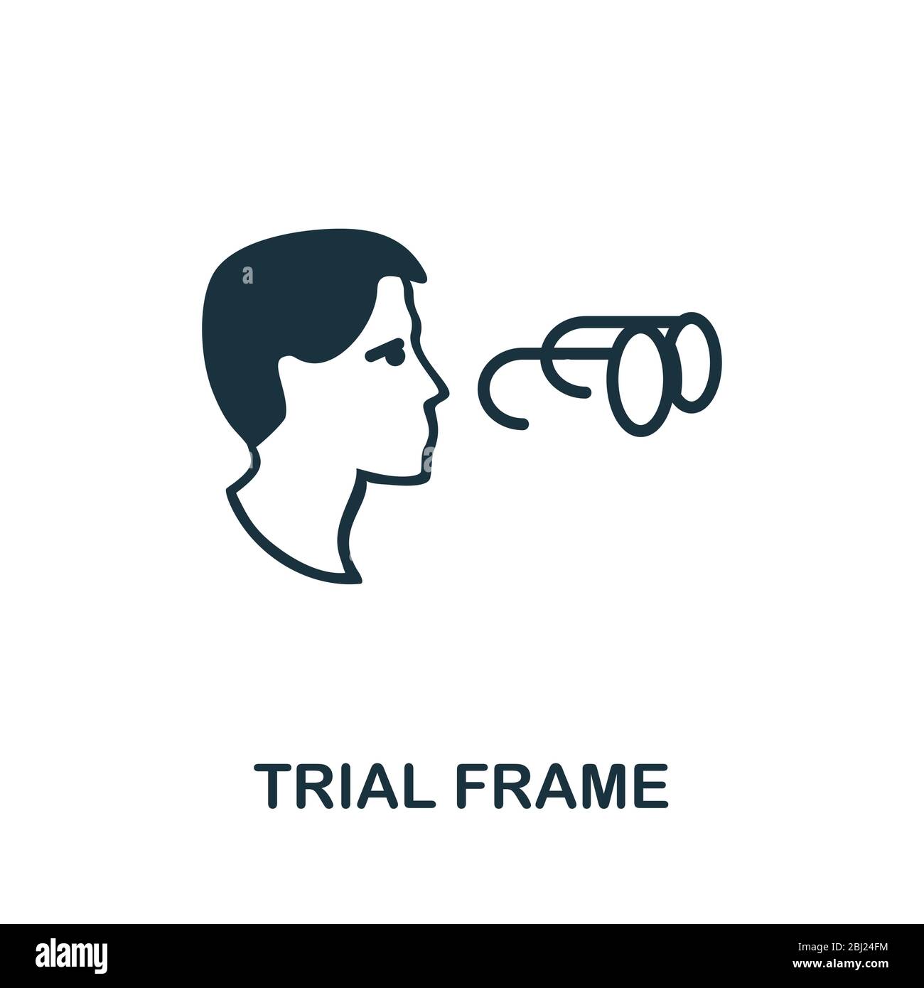 Trial Frame icon. Simple illustration from ophthalmology collection ...