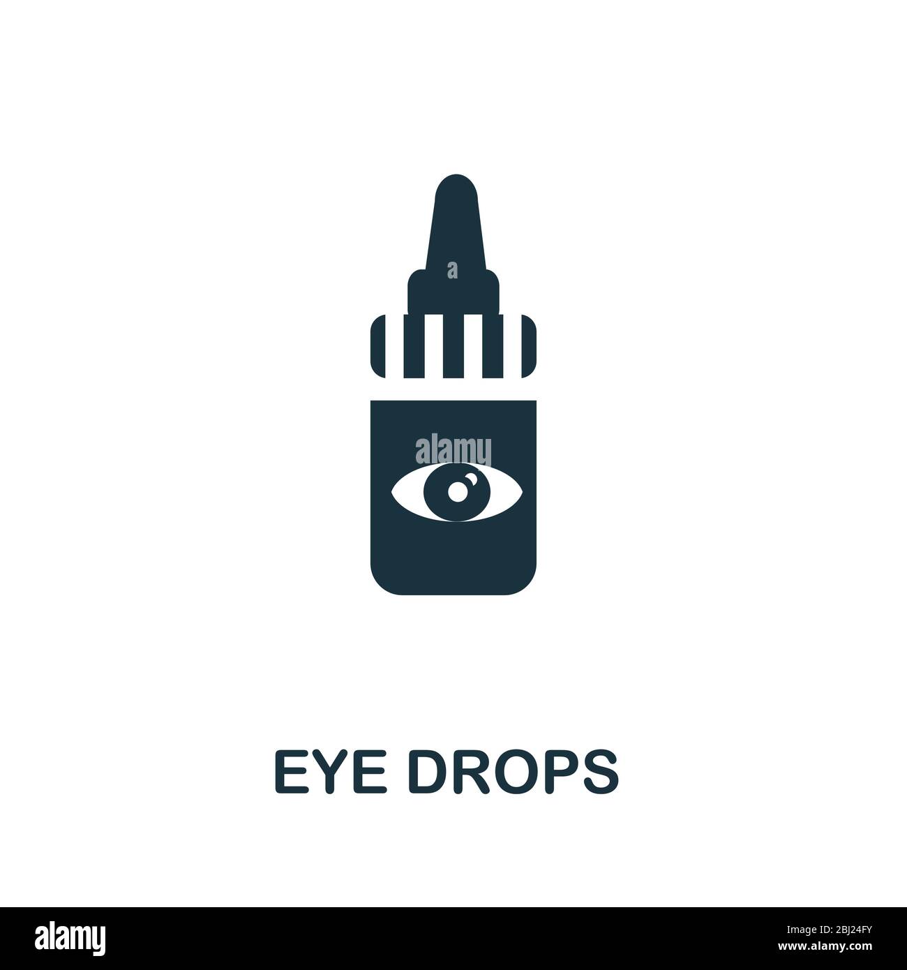 Eye Drops icon. Simple illustration from ophthalmology collection ...