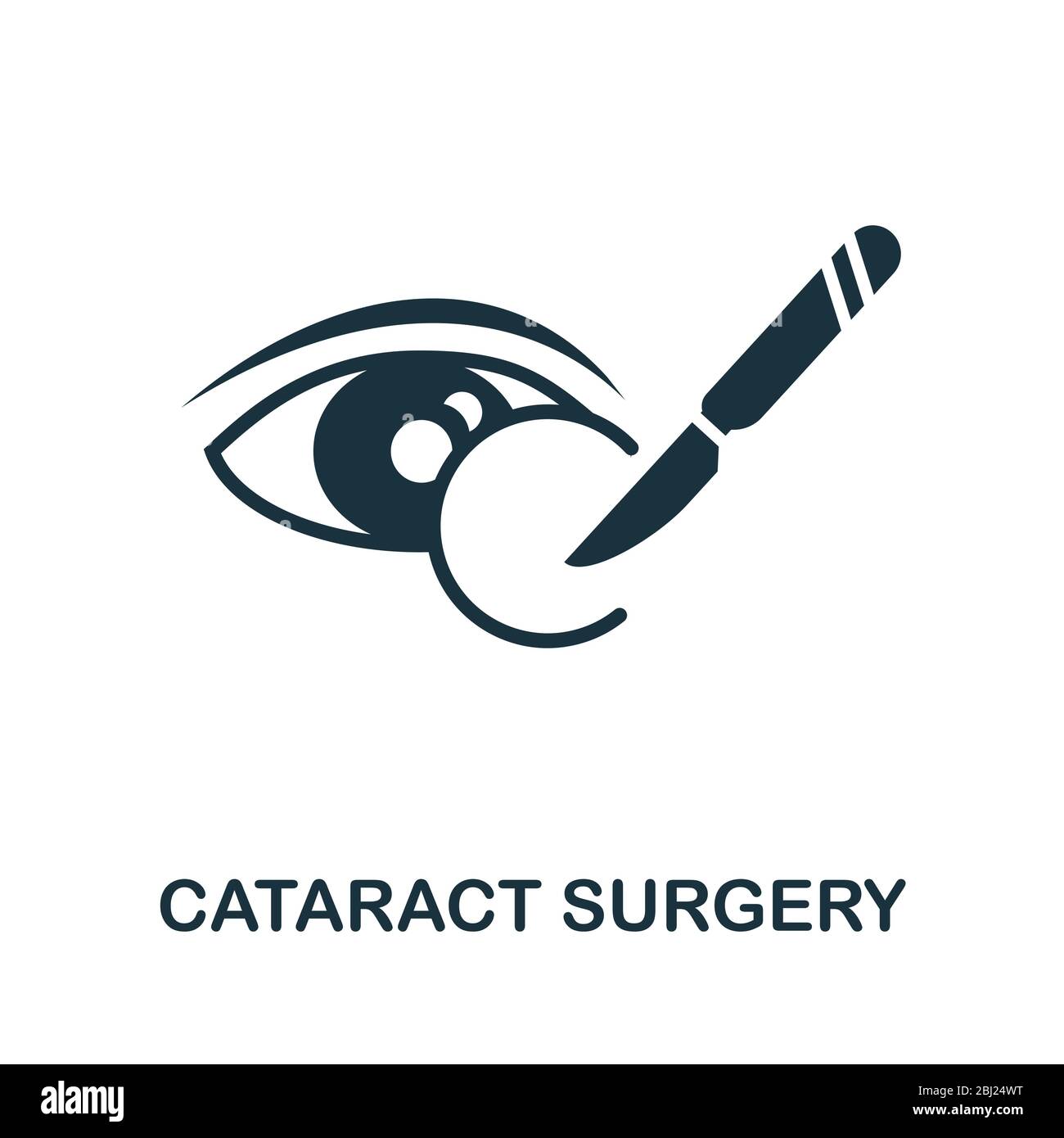 Cataract Surgery icon. Simple illustration from ophthalmology ...