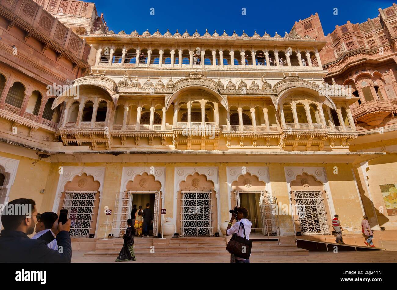 JODHPUR, INDIA – DEC. 02, 2019: Beautiful view of Mehrangarh Museum ...