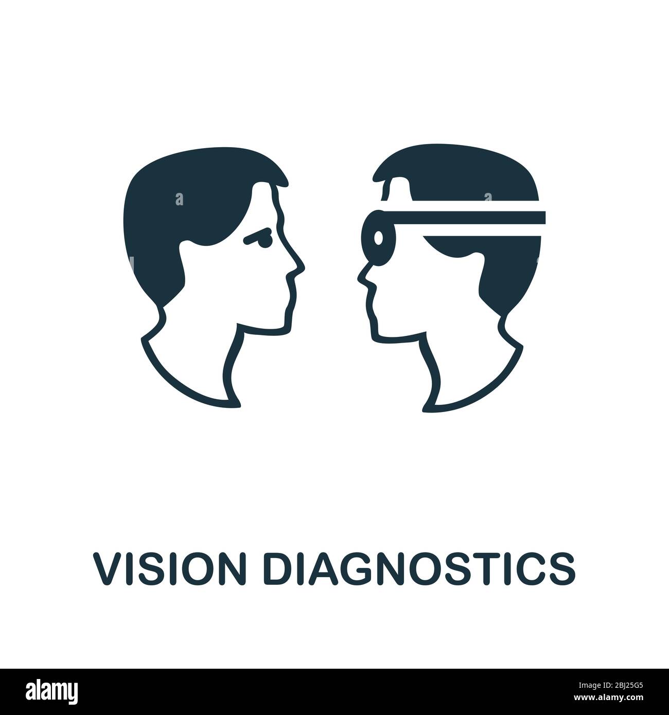 Vision Diagnostics icon. Simple illustration from ophthalmology ...