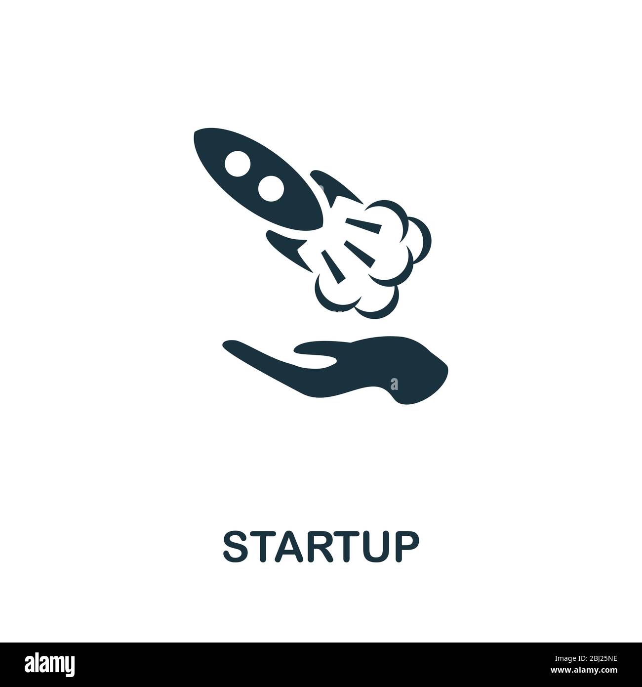 Startup icon. Simple line element Startup symbol for templates, web ...