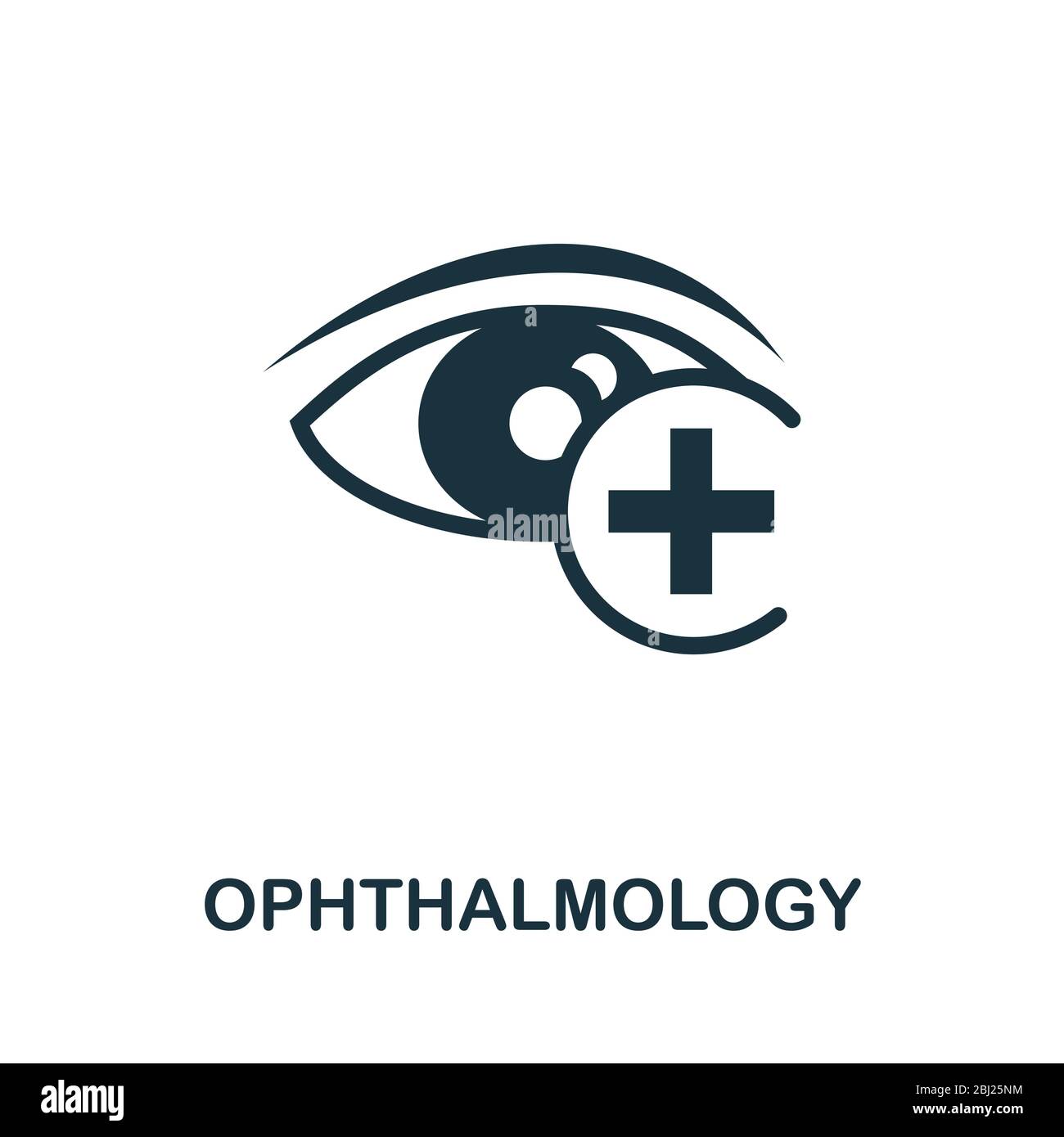 Ophthalmology icon. Simple line element Ophthalmology symbol for ...