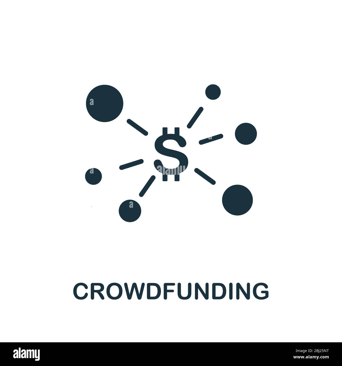 Crowdfunding icon. Simple illustration from startup collection ...
