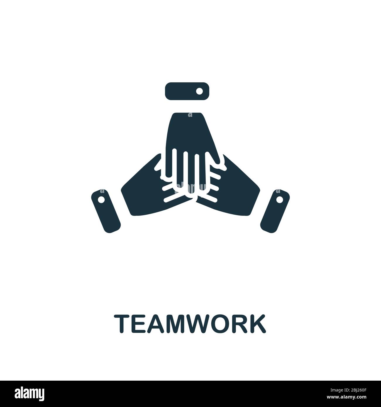 Teamwork icon. Simple illustration from startup collection. Creative ...