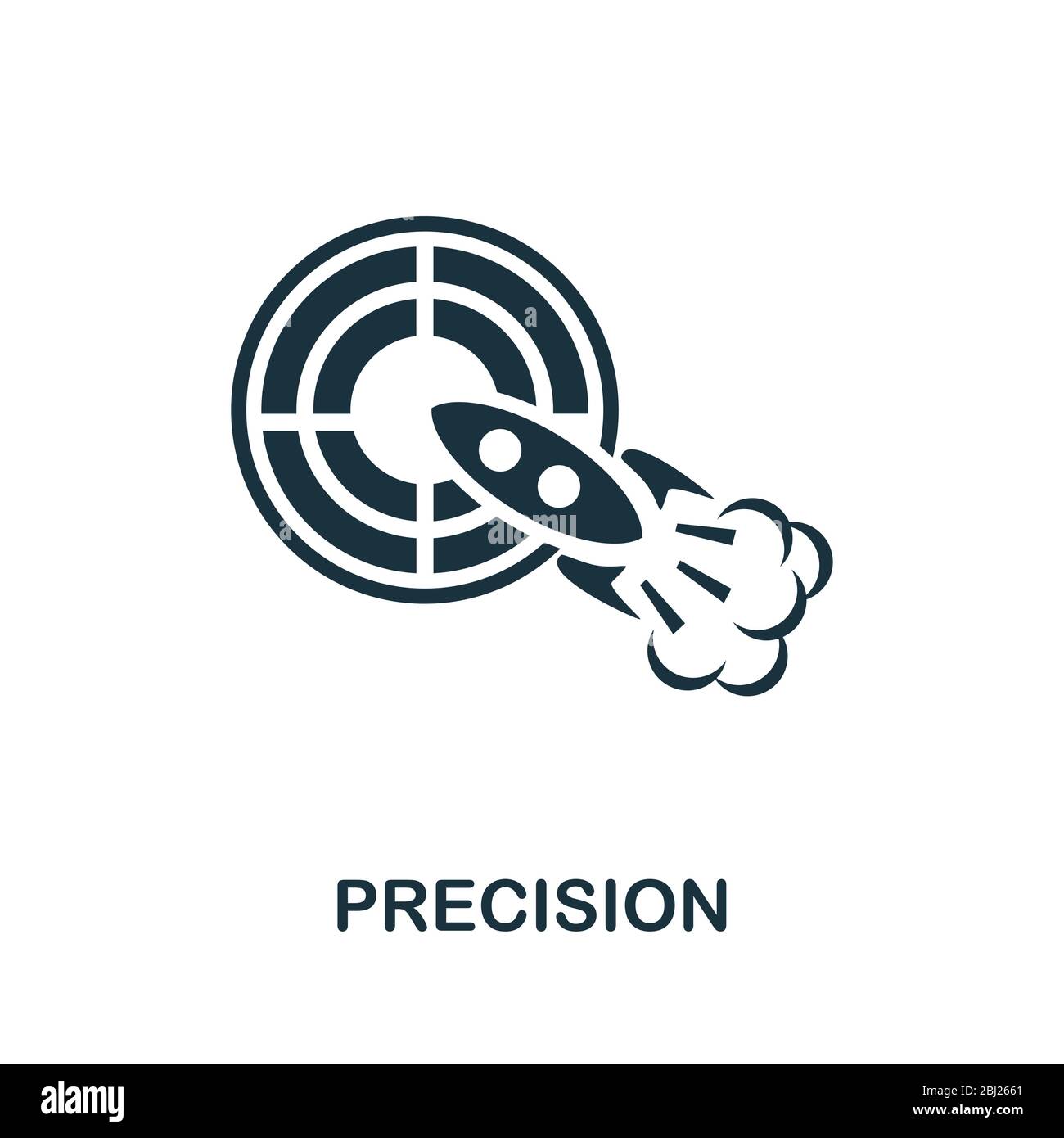 Precision icon. Simple illustration from startup collection. Creative ...
