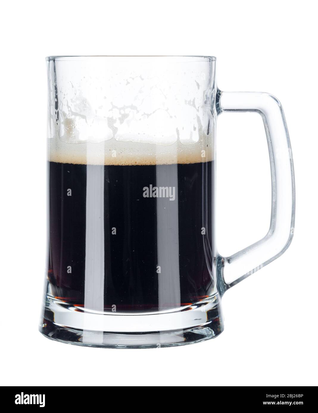 Single glass of beer close up isolated on white background Stock Photo ...