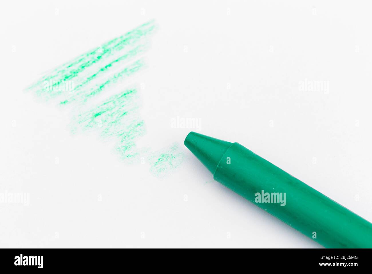 Wax crayon drawing. Hand-drawn.Close up. Isolated on white Stock Photo ...