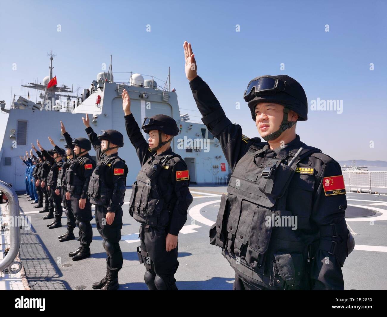 Chinese navy ship fleet hi-res stock photography and images - Alamy