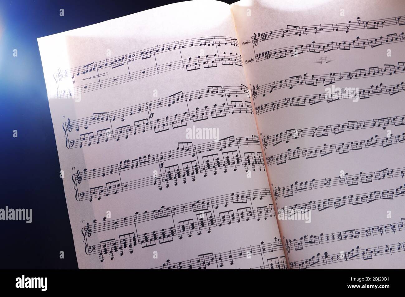 Musical notes sheets in hi-res stock photography and images - Alamy