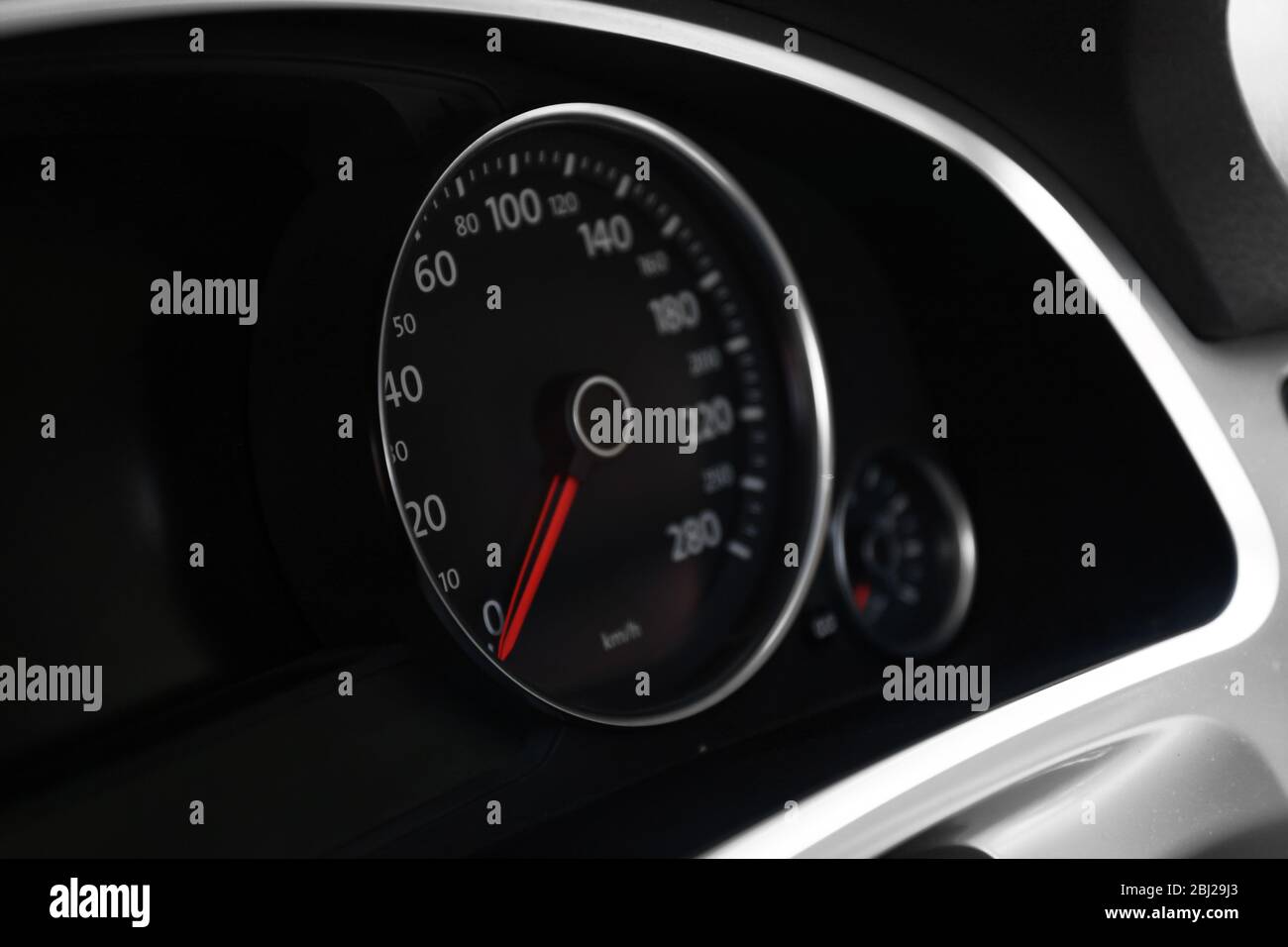 Modern car illuminated dashboard Stock Photo - Alamy