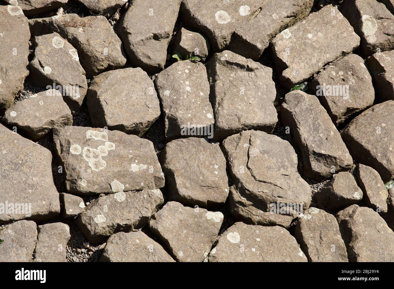Stones on an embankment, background image, Germany, Europe Stock Photo ...