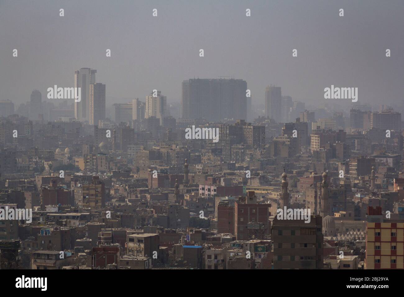 View above polluted Cairo Stock Photo - Alamy