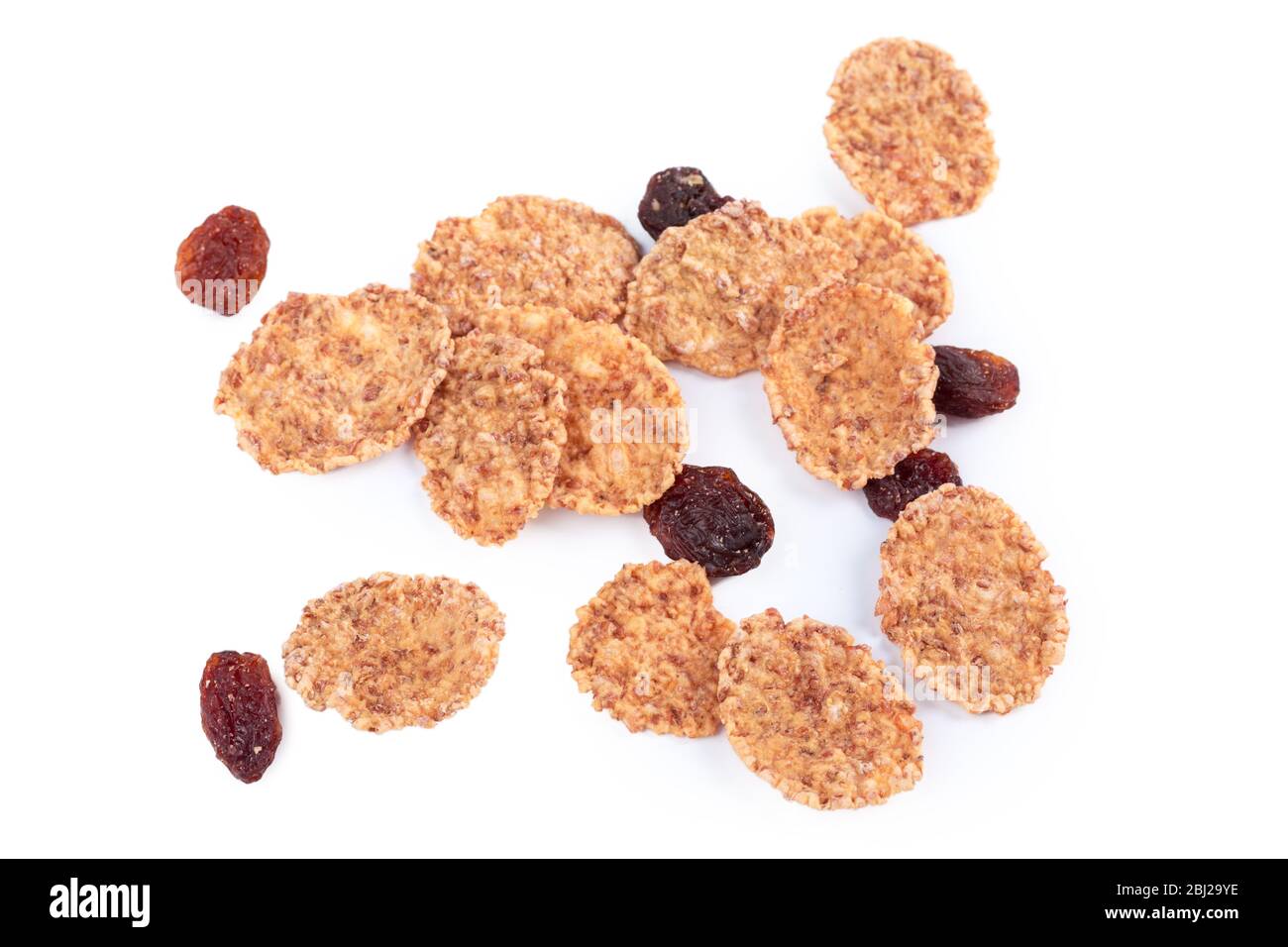 Corn flakes assortment isolated on white background Stock Photo - Alamy