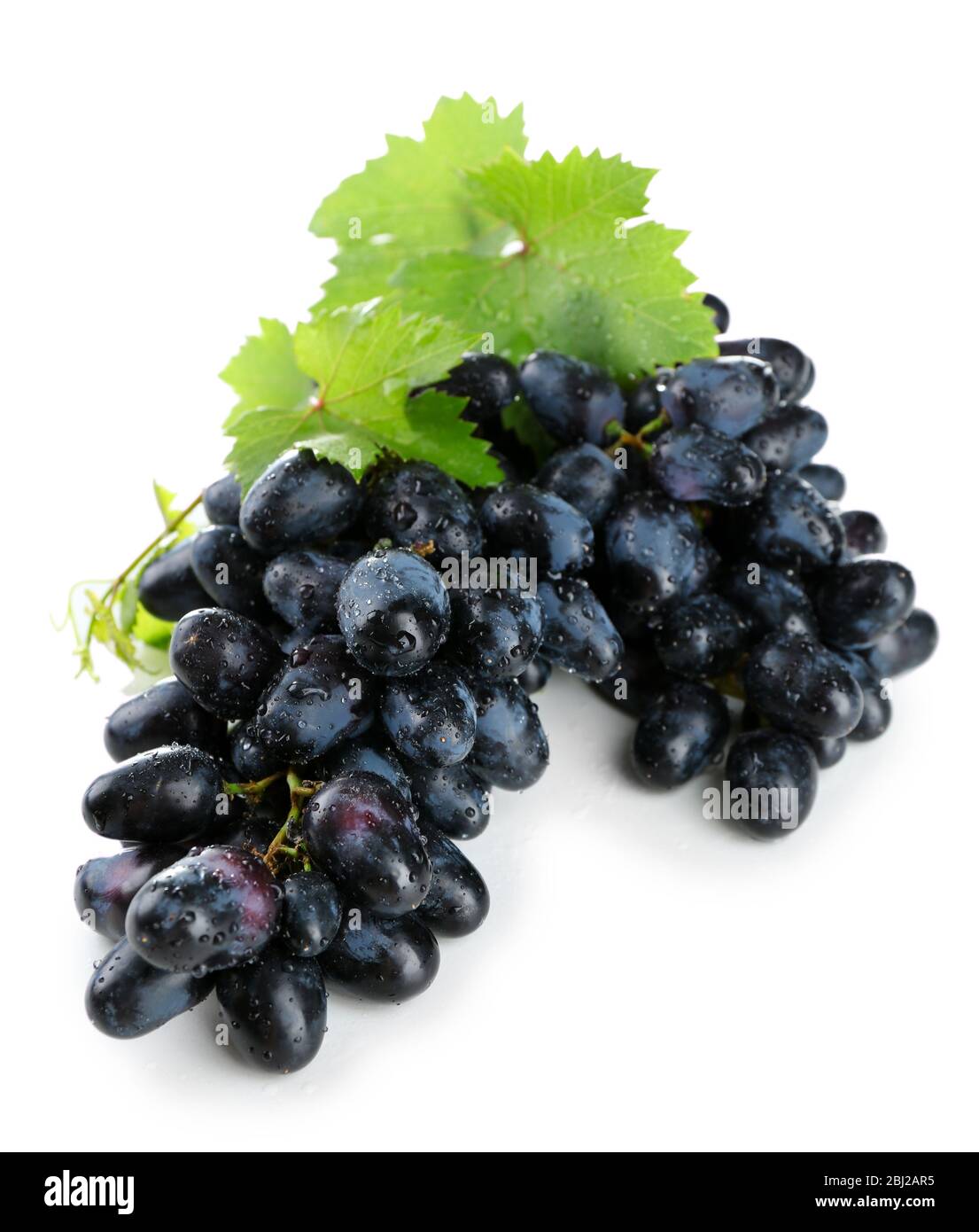 Fresh ripe grapes, isolated on white Stock Photo - Alamy