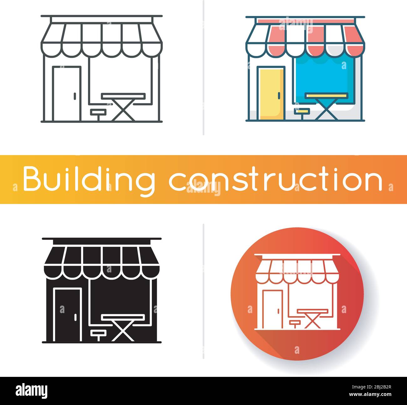 Cafe front icon Stock Vector Image & Art - Alamy