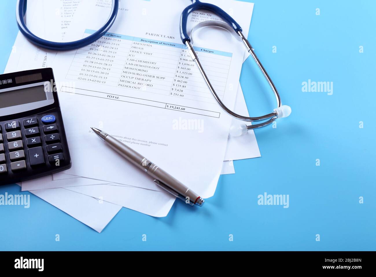 Doctor workplace close up Stock Photo - Alamy