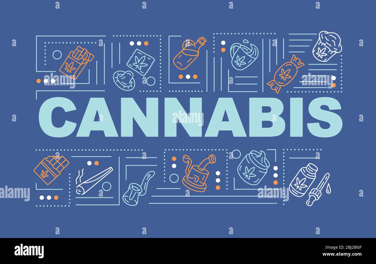 Cannabis word concepts banner Stock Vector Image & Art - Alamy