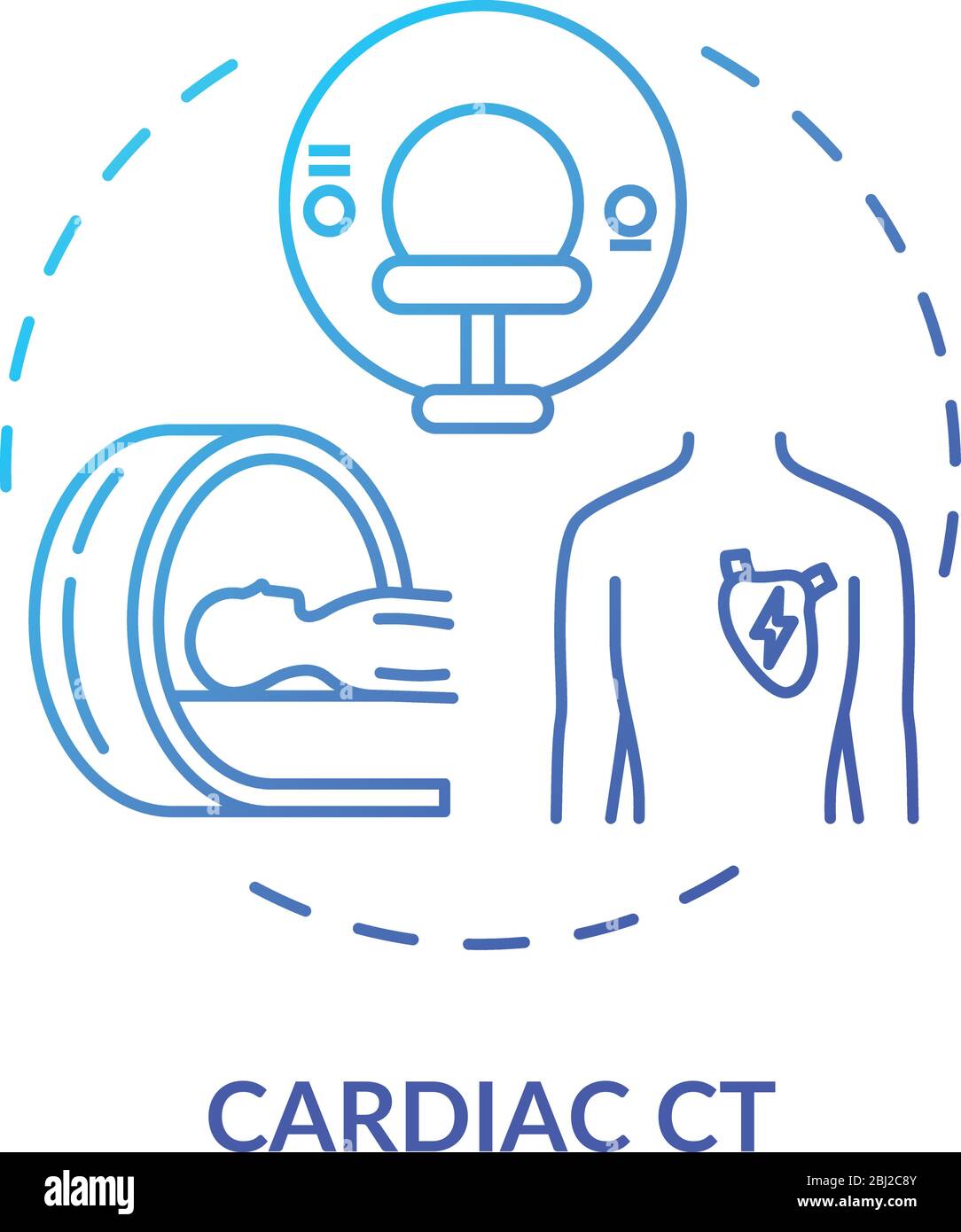Cardiac CT concept icon Stock Vector Image & Art - Alamy