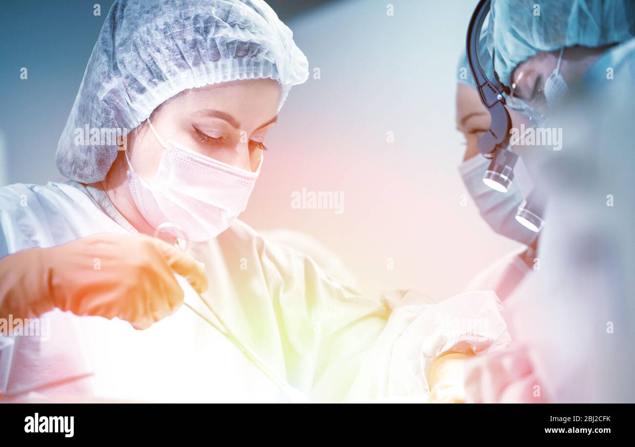 Female doctor at operation theatre portrait hi-res stock photography ...