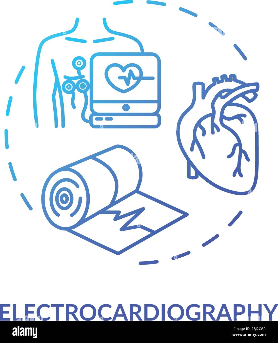 Electrocardiography concept icon Stock Vector Image & Art - Alamy