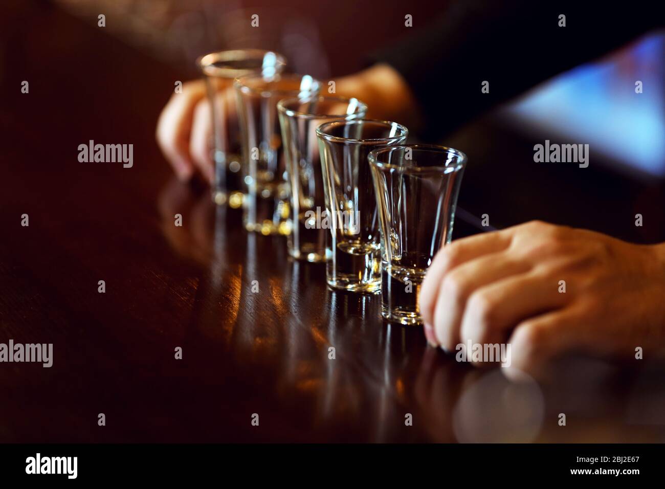 Bartender at work Stock Photo - Alamy