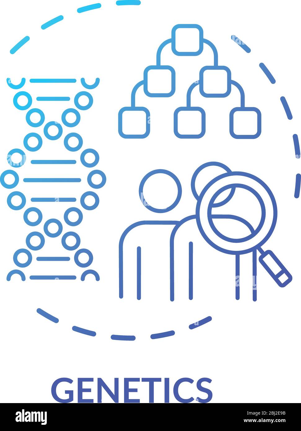 Genetics concept icon Stock Vector Image & Art - Alamy