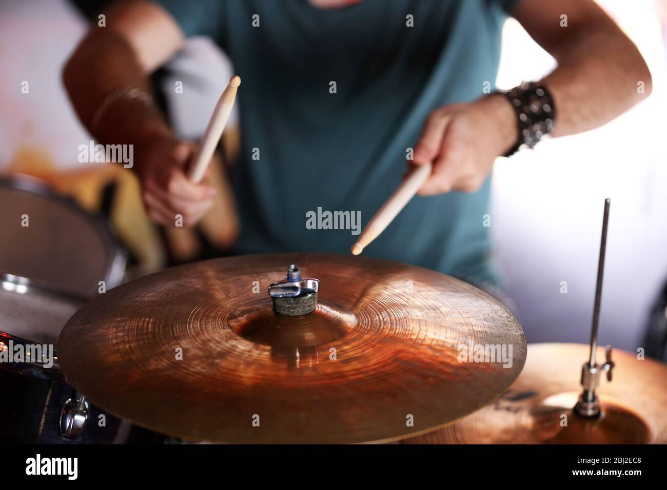 Hit drum stick close hi-res stock photography and images - Alamy